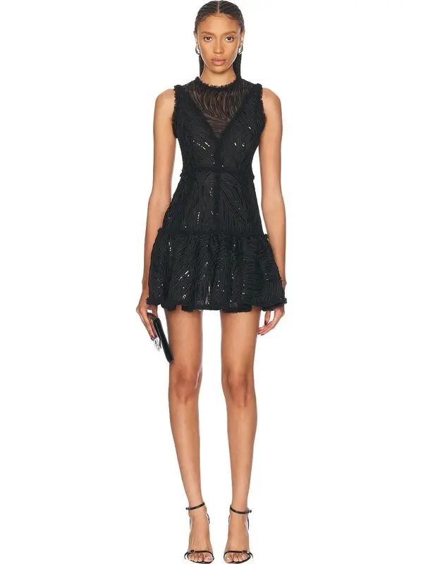 AKNVAS Ellis Fit & Flare Dress - Noir