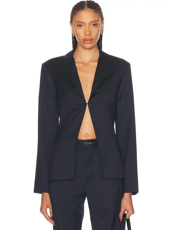 MIMCHIK Pinched Blazer - Pinstripe