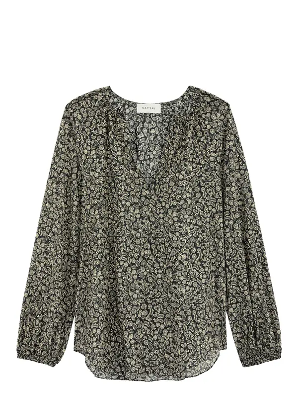 Matteau Voluminous Printed Blouse - Multicoloured