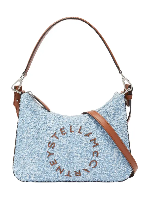 Stella McCartney Tweed Shoulder Bag - Blue