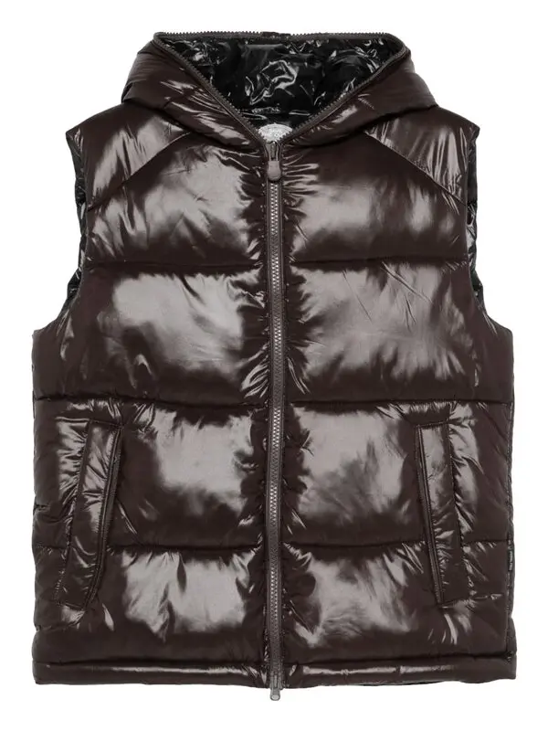 SAVE THE DUCK Dexter Padded Gilet - Brown
