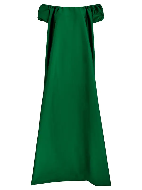 Bernadette Rianne Off-the-shoulder Taffeta Maxi Dress - Green