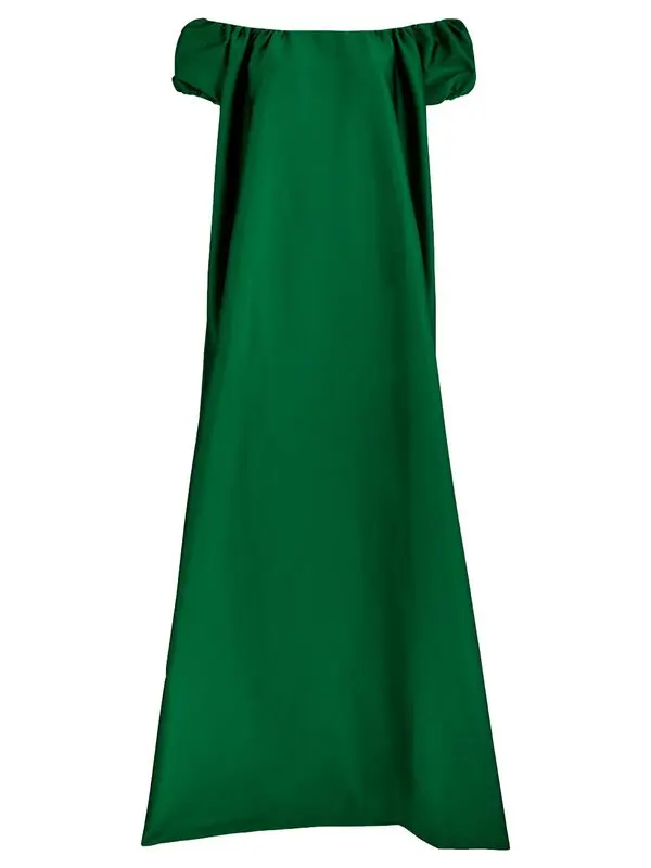 Bernadette Rianne Off-the-shoulder Taffeta Maxi Dress - Green