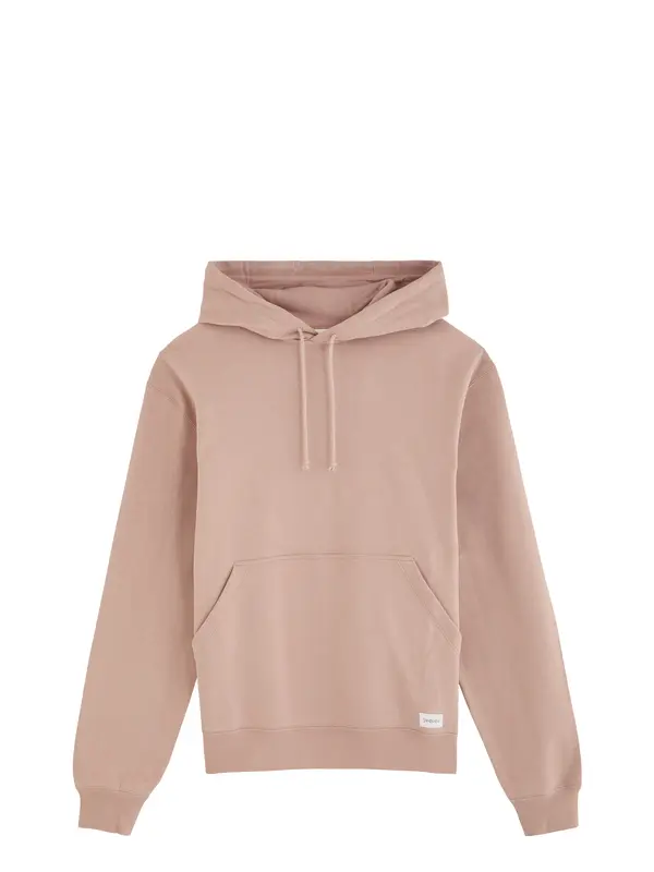 Saint Laurent Hooded Cotton Sweatshirt - Light Pink