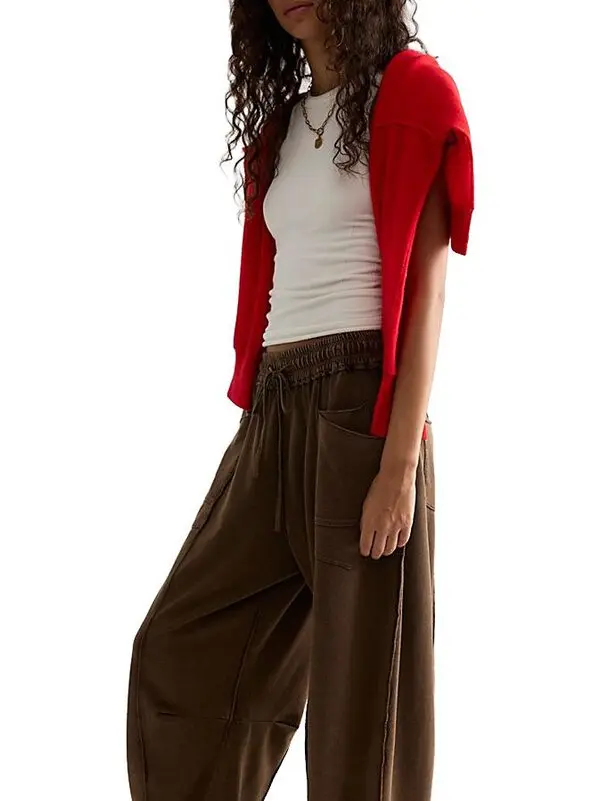 Free People Kaiden Barrel Pants - Bison