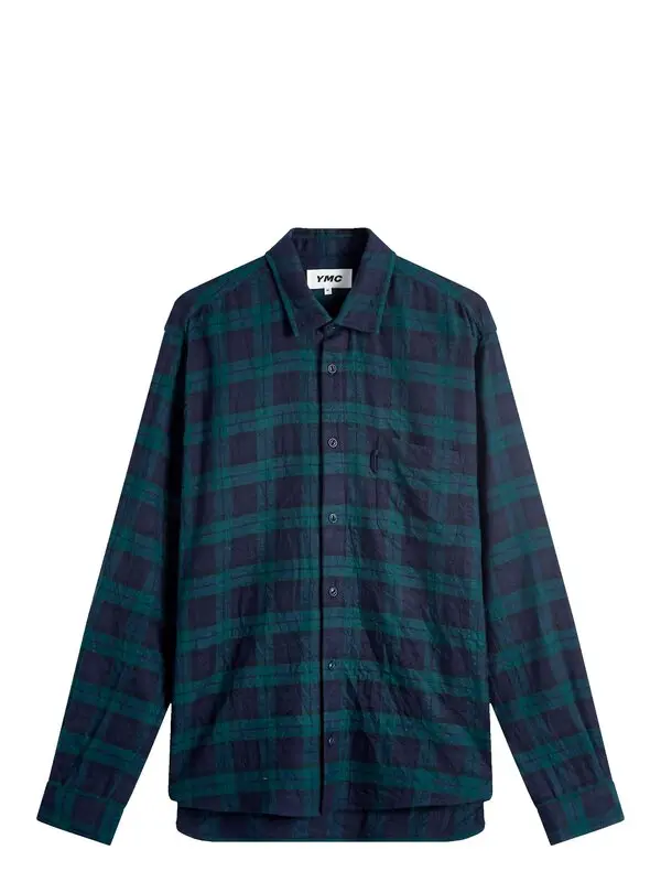 You Must Create Curtis Check Shirt - Navy Multi
