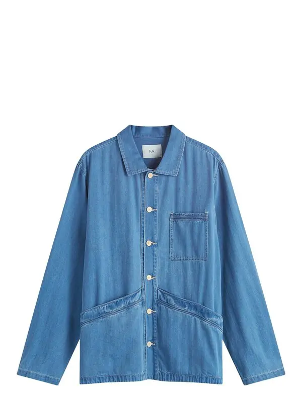 Folk Meyer Shirt Jacket - Herringbone Denim