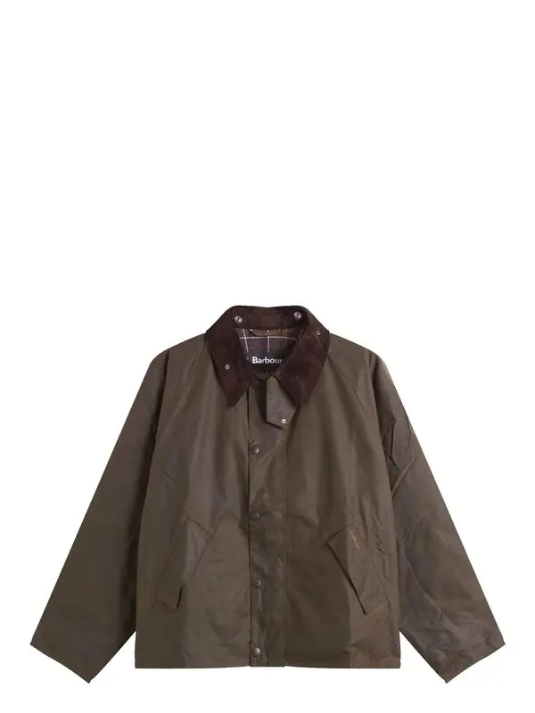 Barbour Os Transport Wax Jacket - Olive