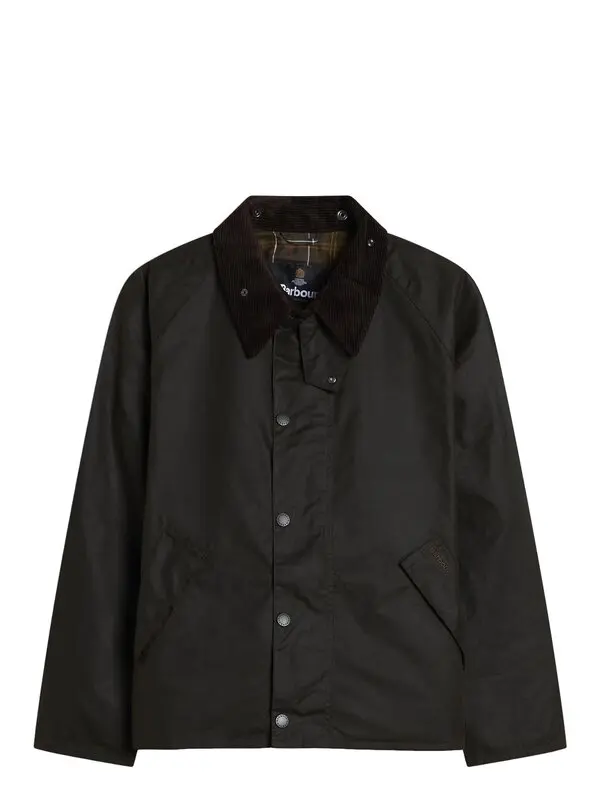 Barbour Os Transport Wax Jacket - Olive