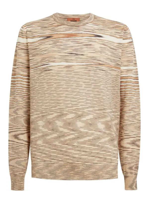 Missoni Slub Crew-neck Jumper - Brown