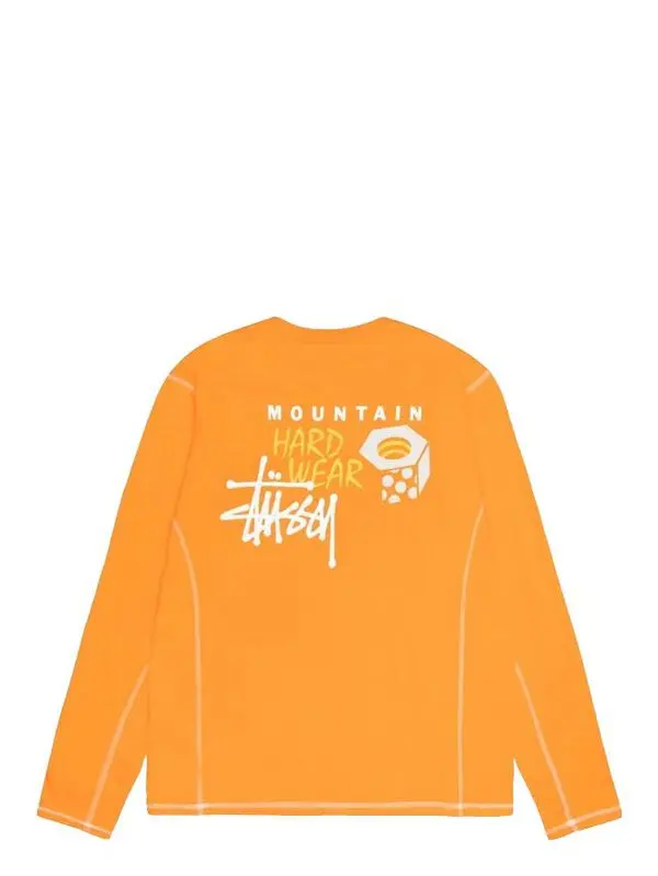 StÜssy X Mountain Hardwear Long Sleeve Tee Shirt - Alpine Orange