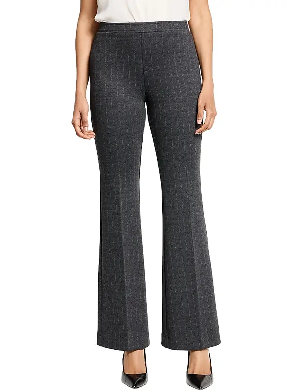 NIC+ZOE Pinstripe Ponte Pants - Grey Multi