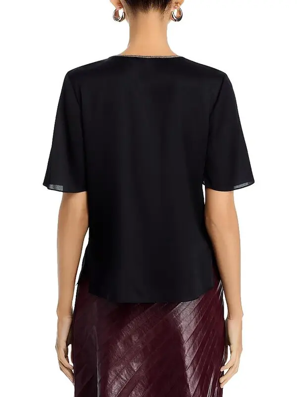 Kobi Halperin Sylvie Stretch Silk Blouse - Black