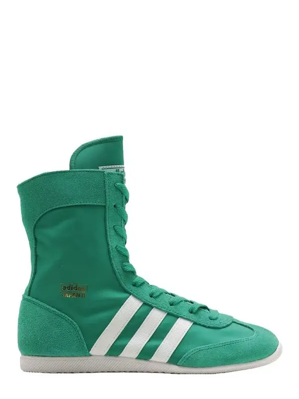 Adidas Japan Mid High Top Sneakers - Court Green/footwear White/gold Metallic