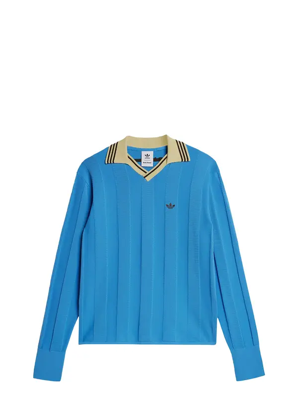 Adidas X Wales Bonner Knit Football Tee - Blue