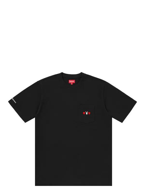 Supreme X Playboy Pocket Short-sleeve Tee - Black