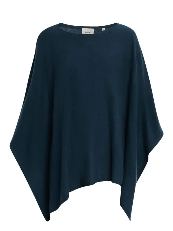 Vince Reverse Jersey Knit Cashmere Poncho - 428nvytl