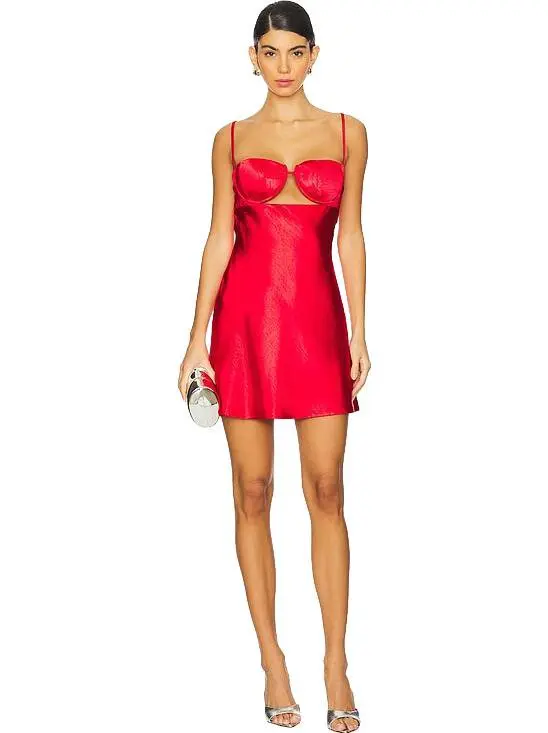 RUNAWAY THE LABEL Cherish Mini Dress - Red