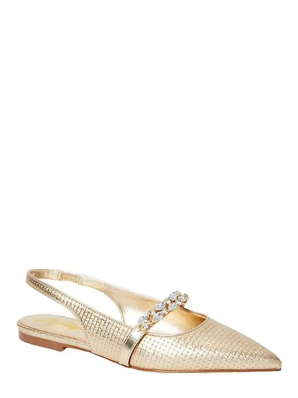 Lilly Pulitzer® Tamara Slingback Shoe - Gold Metallic