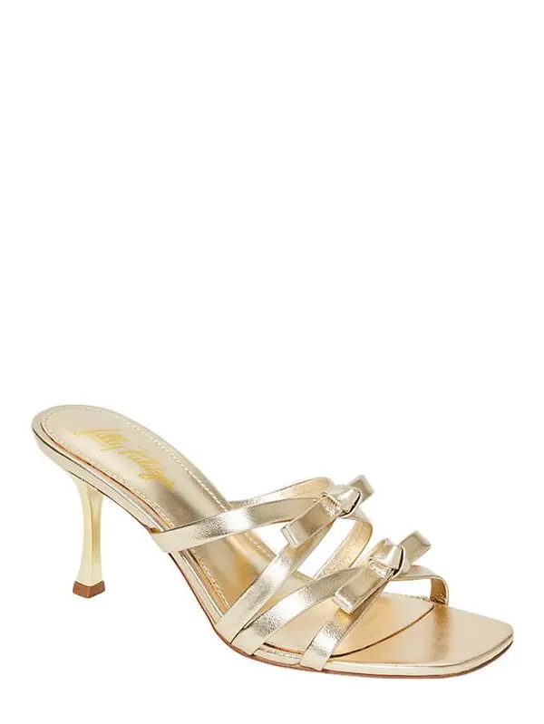Lilly Pulitzer Wanda Slide Sandal - Gold Metallic