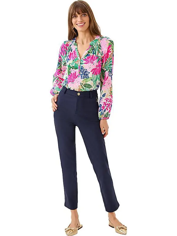 LILLY PULITZER 29' Ana High Rise Pant - True Navy