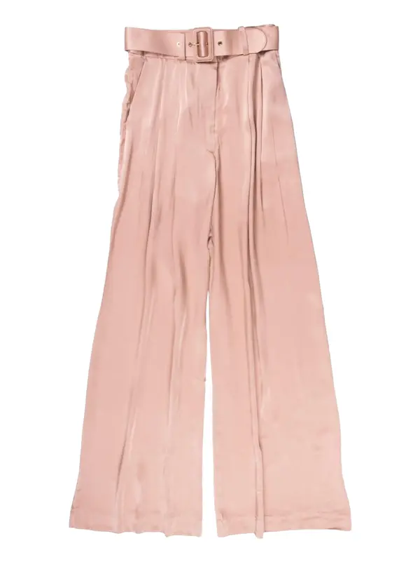 Zimmermann Silk Palazzo Pants - Pink