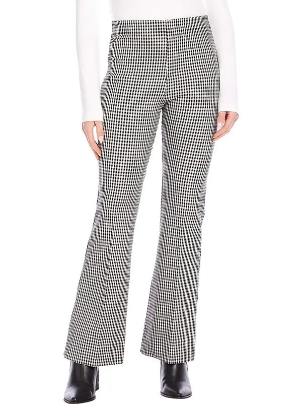 Karen Kane Bootcut Pants - Black/ Off White