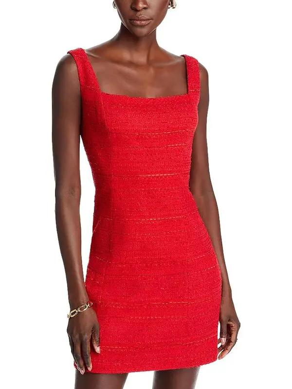 Kobi Halperin Rue Square Neck Dress - Scarlet