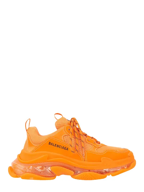 Balenciaga Triple S Clear Sole Sneakers - Orange