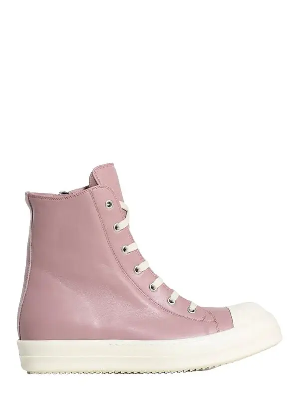 Rick Owens Lido High-top Sneakers - Dusty Pink/milk