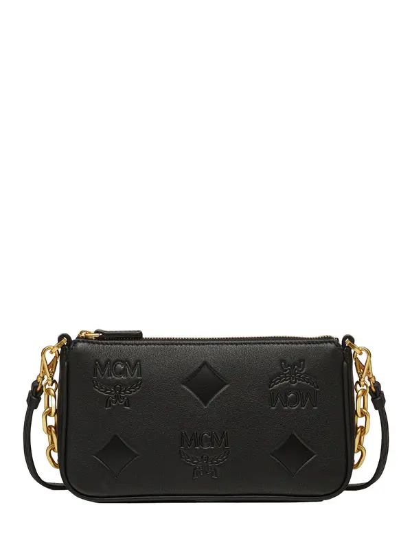 Mcm Aren Chain Crossbody - Black