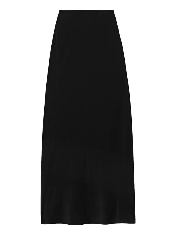 Matteau Silk Maxi Skirt - Black
