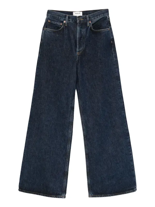 AGOLDE Dame Wide Leg Jeans - Blue