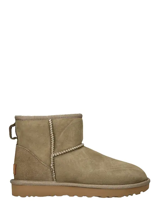 UGG Classic Mini Ii Logo-patch Ankle Boots - Taupe