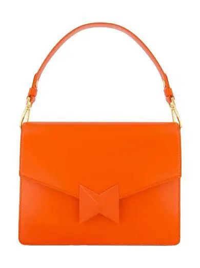 Mac Duggal Leather Shoulder Bag - Sunset
