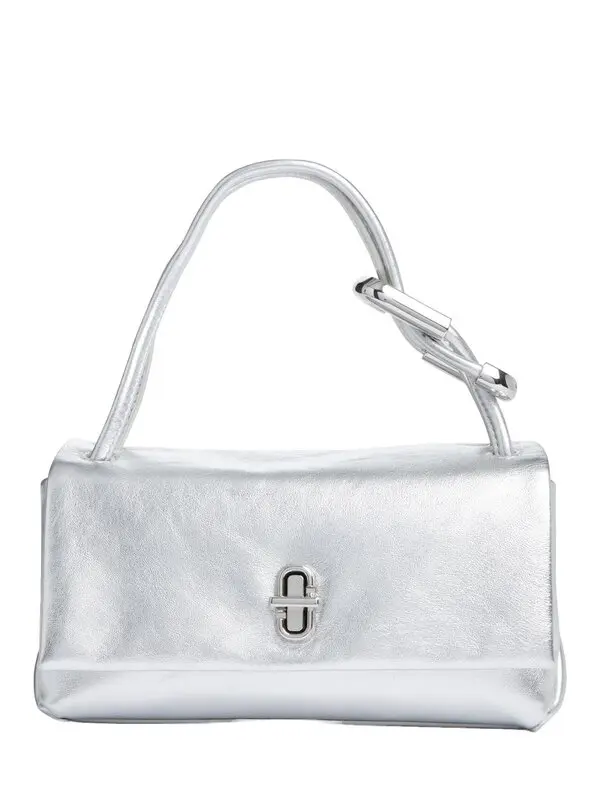 Marc Jacobs Mini Dual Metallic Leather Handbag - Silver
