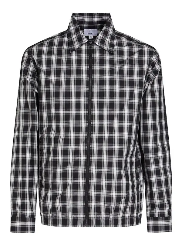 Dunhill Checked Cottonpoplin Shirt - Black