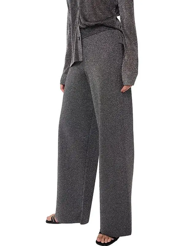Whistles Sparkle Knitted Trousers - Black/multi