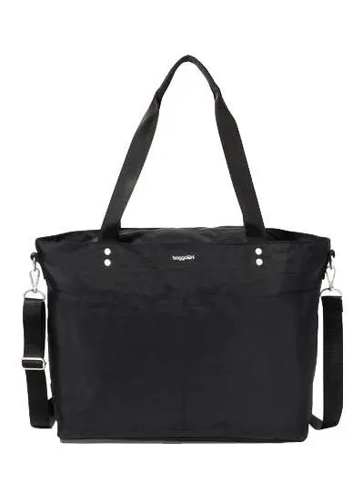 BAGGALLINI Carryall Laptop Tote Bag - Black