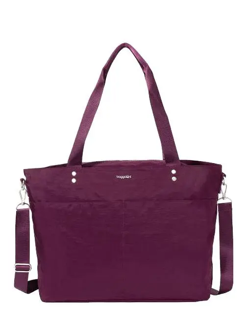 BAGGALLINI Carryall Laptop Tote Bag - Mulberry