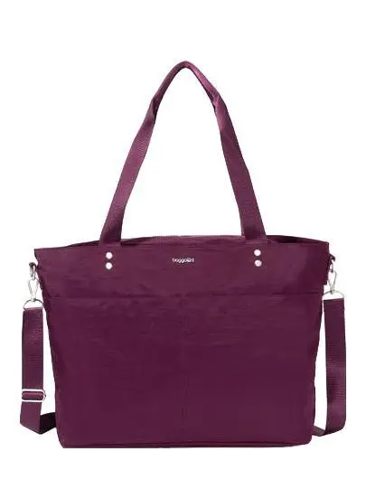 BAGGALLINI Carryall Laptop Tote Bag - Mulberry
