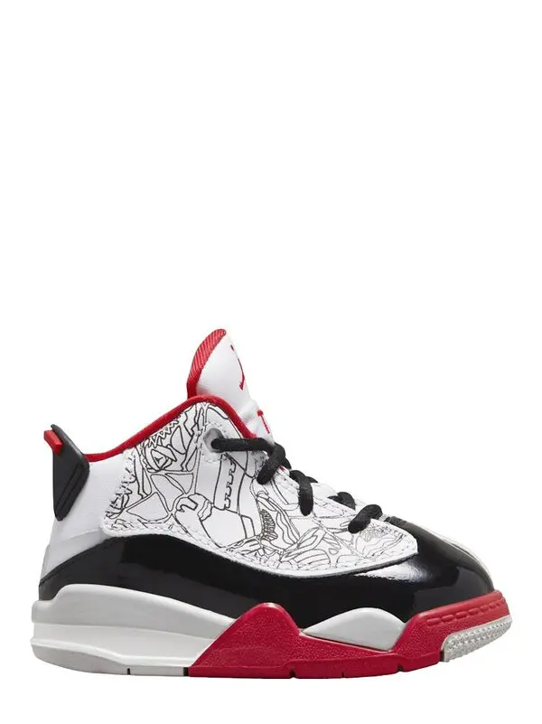 JORDAN Dub Zero True Red Sneakers - White/black/neutral Grey