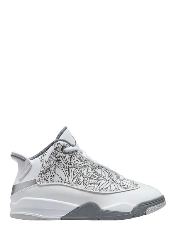 JORDAN Dub Zero Sneakers - White/metallic Silver/neutral Grey