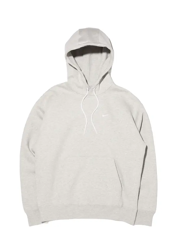 Nike Nikelab Solo Swoosh Fleece Hoodie - Grey Heather