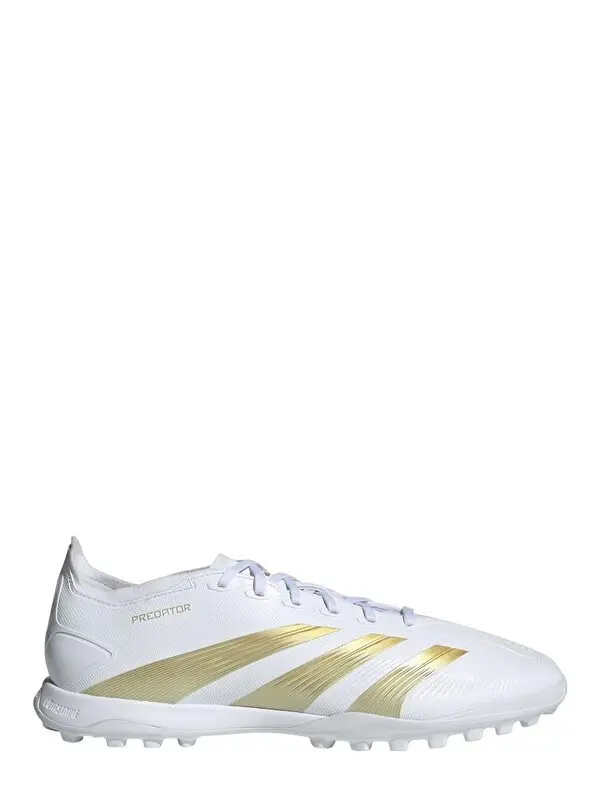 Adidas Predator League Turf Sneakers - Cloud White/gold Metallic/sandy Beige Met