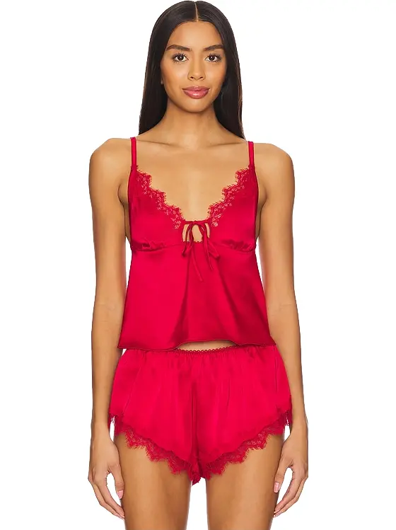 KAT THE LABEL Sorrento Camisole - Red