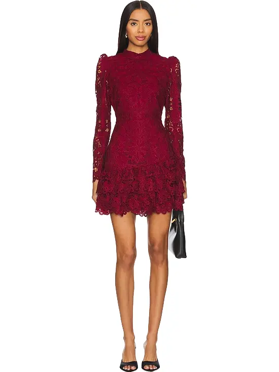 Yumi Kim Robyn Lace Dress - Burgundy