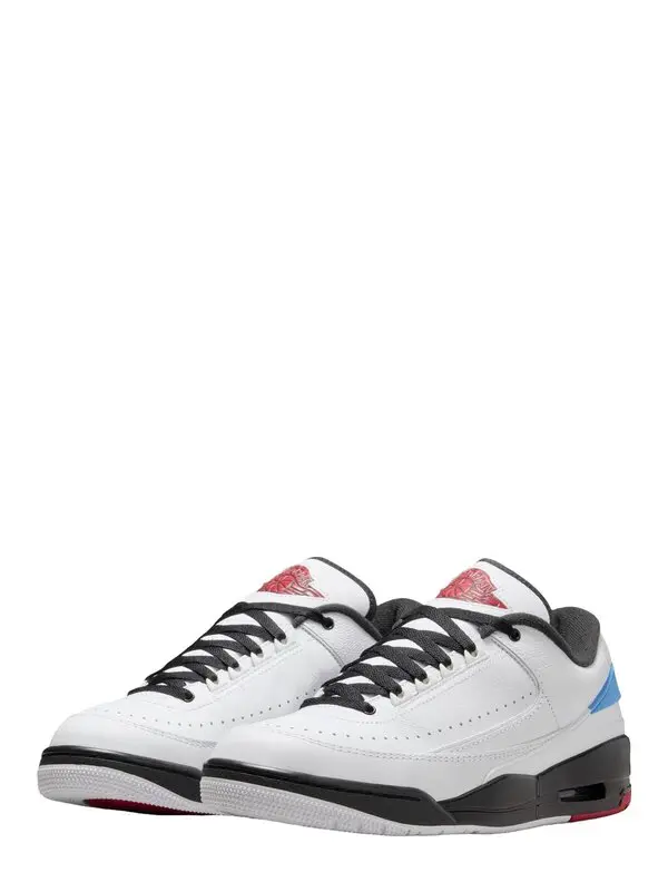JORDAN 2/3 Low Top Sneaker - White/ Varsity Red/ Black