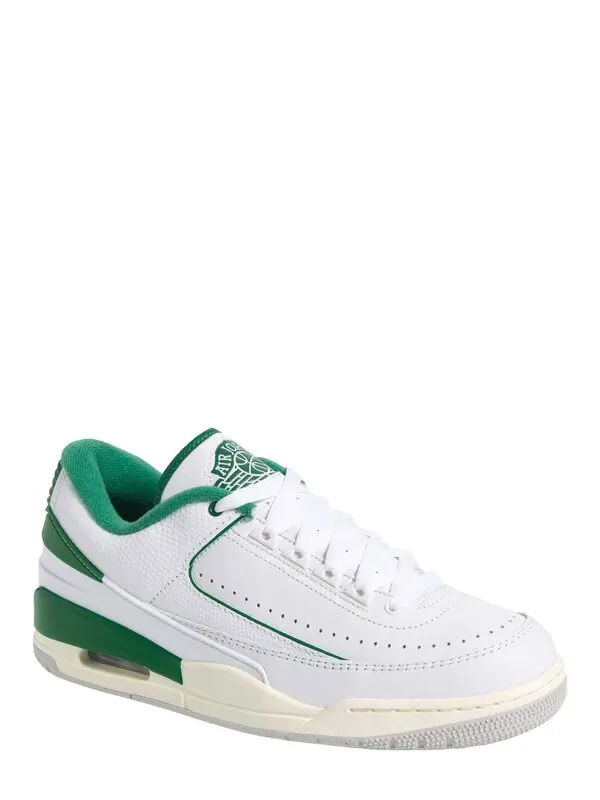 JORDAN 2/3 Low Top Sneaker - White/pine Green/sail/grey