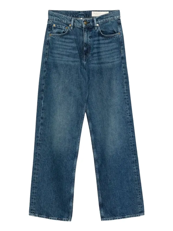 Rag & Bone Shea High-rise Straight-leg Jeans - Blue